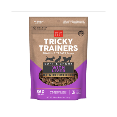CLOUD STAR TRICKY TRAINERS SOFT & CHEWY LIVER DOG TREAT 14OZ – End of ...